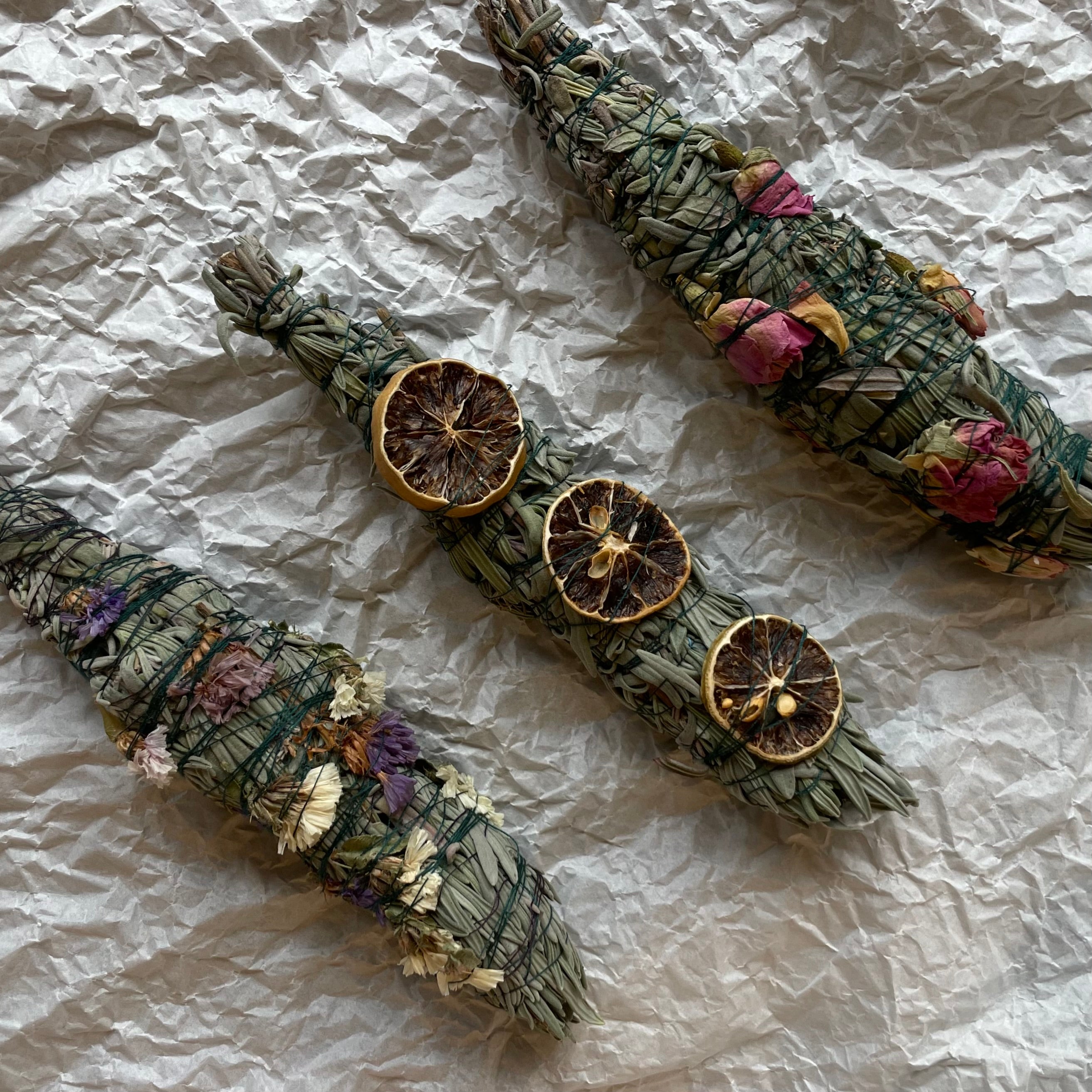 Rosemary Smudging sage with flowers – Tbilisi Yoga Shop
